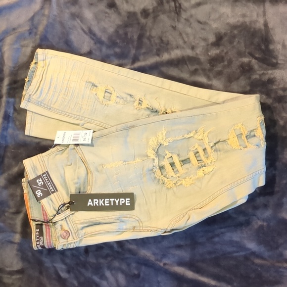 Arketype | Jeans | Arketype Vanilla Mens Ripped Jeans | Poshmark